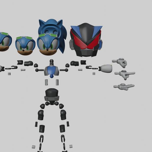 🧸 Sonic Phantom Riders Figure・ STL File for 3D printing・Cults