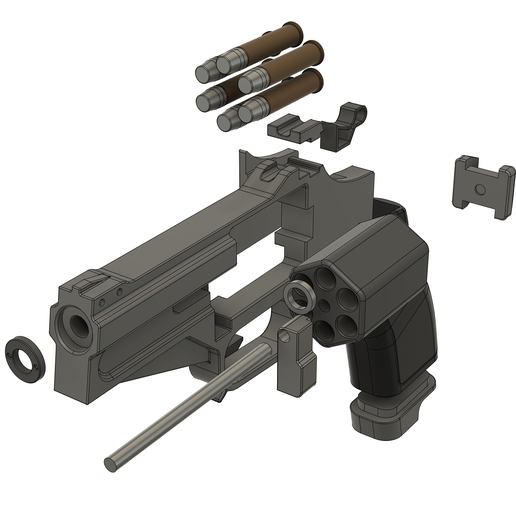 🔫 Death Stranding – Sam’s Revolver 3D Model・Archivo 3D para Impresión ...