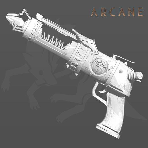 🔫 Jinx Zapper Gun from Arcane Season 2 (League of Legends) Powder stl ...