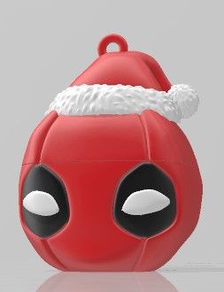 🎄 deadpool christmas key chain container・ STL File for 3D printing・Cults