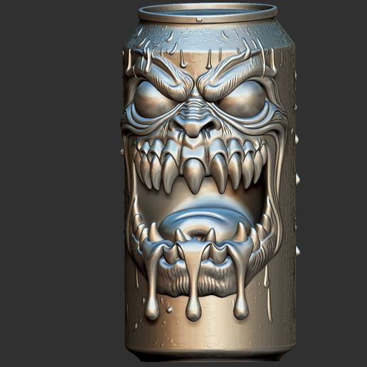👹 monster can・Free STL File for 3D printing・Cults