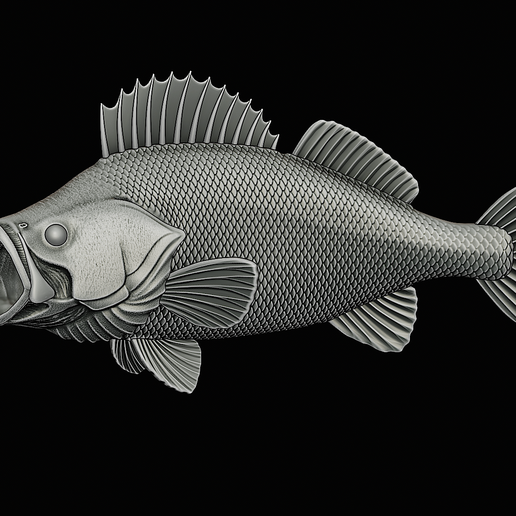 🐠 Рыбка EUROPEAN PERCH / PERCA FLUVIATILIS реального размера открытый ...