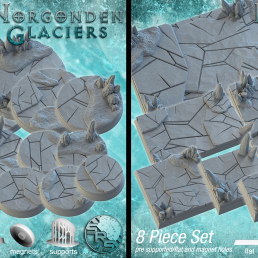 🧊 Ice Bases・ 3D File for ・Cults
