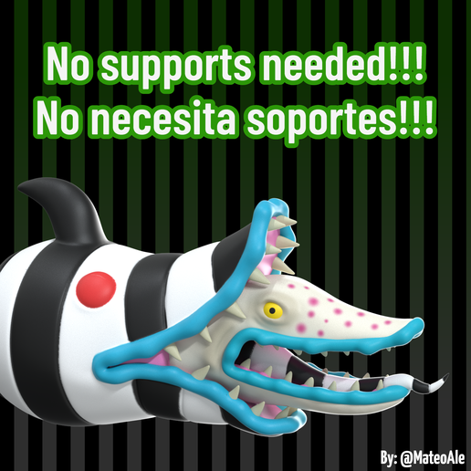 🎃 Beetlejuice Sandworm / Sandworm Head・ 3D File for 3D printing・Cults