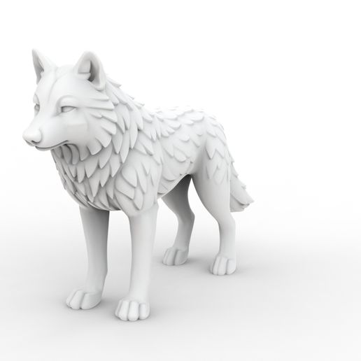 🐺 Wolf Sculpted 3D Printable 3D print model・ STL File for 3D printing・Cults