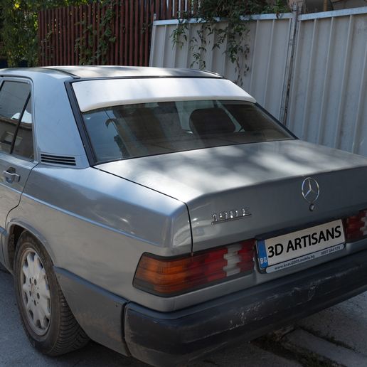 🚗 Mercedes 190 EVO II Rear Window Spoiler・ STL File for 3D printing・Cults