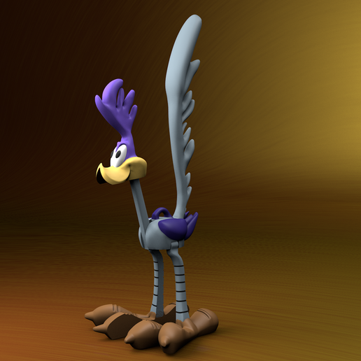 🐉 FLEXI PRINT-IN-PLACE - ROAD RUNNER STL・ STL File for 3D printing・Cults