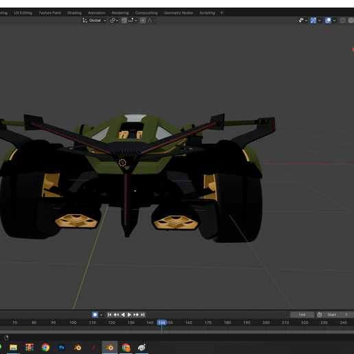🚗 lamborghini v12 vision_gt・ OBJ File for 3D printing・Cults