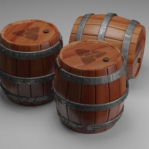 STL file Wooden barrel 🪵 ・3D printing template to download・Cults