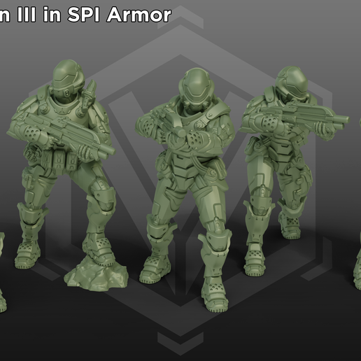 😇 United Humanity S3 in SPI Armor - 30mm STL Pack・ 3D File for 3D ...