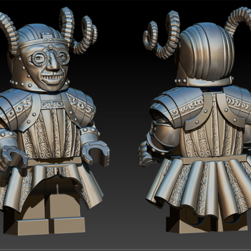 🤴 King Henry VIII minifigure custom set・ STL File for 3D printing・Cults