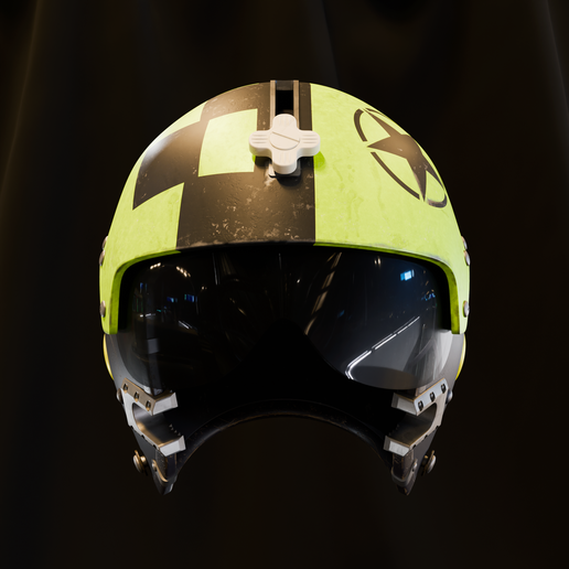 🧑‍ ️ PILOT APH-6 HELMET FULL SCALE・ 3D File for 3D printing・Cults