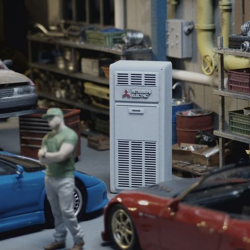 🌆 air conditioner for garage diorama・ STL File for 3D printing・Cults