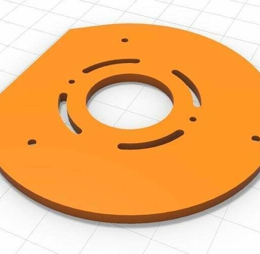 🦏 Bosch Plunge Router | RA 1166 Base Plate・Free STL File for ・Cults