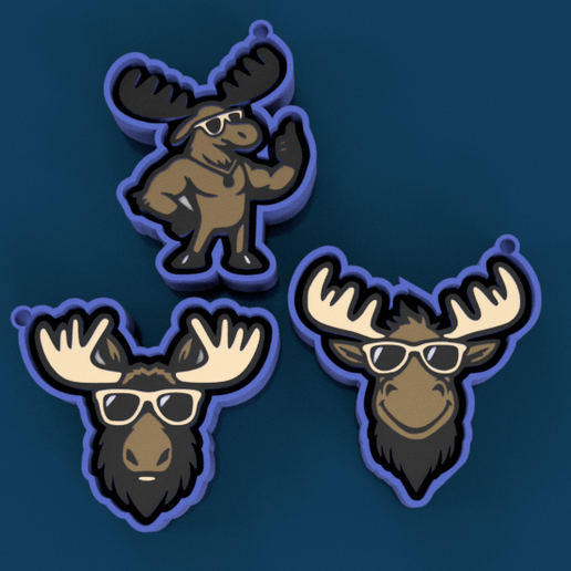 🦌💪 Moose Squad – Mold Bundle (Set of 3) | Rustic, Forest, & Funny ...