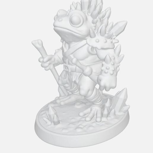 🔮 crystal frog - DnD enemy・ OBJ File for 3D printing・Cults