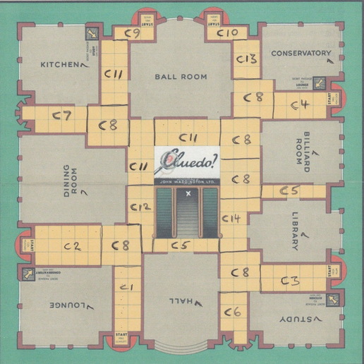 Free STL file Cluedo Board ♟ ・3D printing template to download・Cults