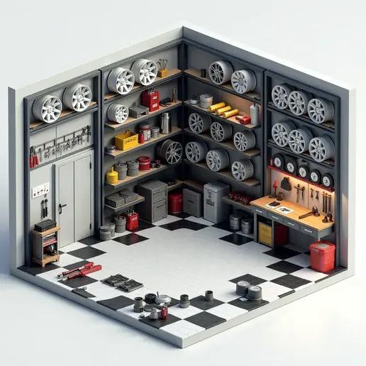 STL file High Performance Garage 🧸 ・3D printing idea to download・Cults