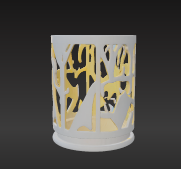 🔦 Geometric Lamp Shade with Triangular Light Pattern – 3D Printable ...