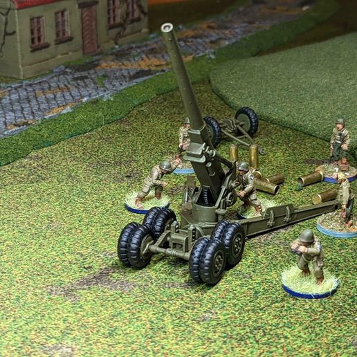 🔫 155mm Gun M1 Long Tom (US, WW2)・ 3D File for ・Cults