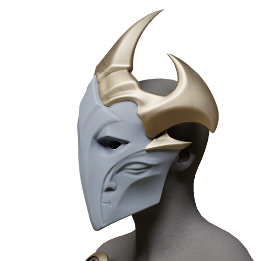 🎭 Viktor wild rift arcane cosplay Mascara + Sraff・Archivo STL para ...