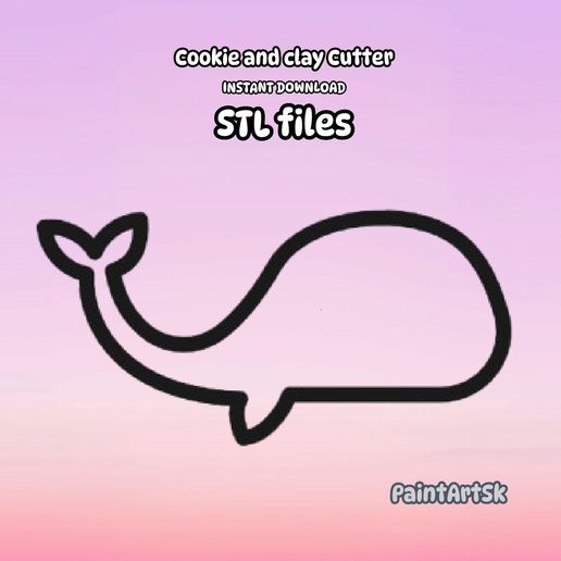 🐳 Whale cookie cutter, animal, cutter, whale, fish, cookies, shape ...