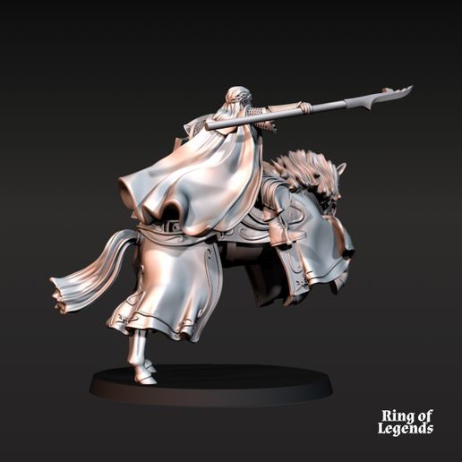 3D file Bloody Elf King - Mounted | Bloody Elves | Fantasy | Ring of ...