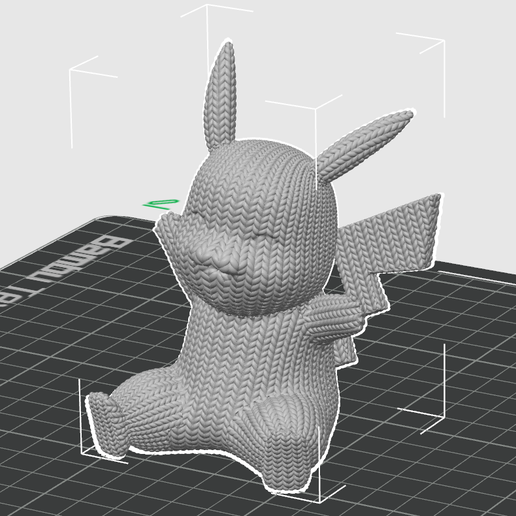STL file Knitted version of Pikachu 🦸 ・Model to download and 3D print・Cults