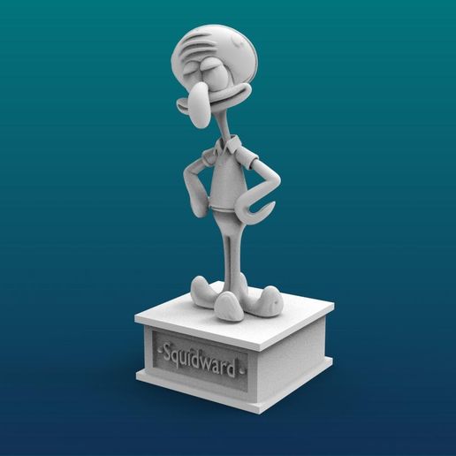 🖨️ Squidward Cartoon Figure Print – 3D Printer・ 3D File for 3D printing ...