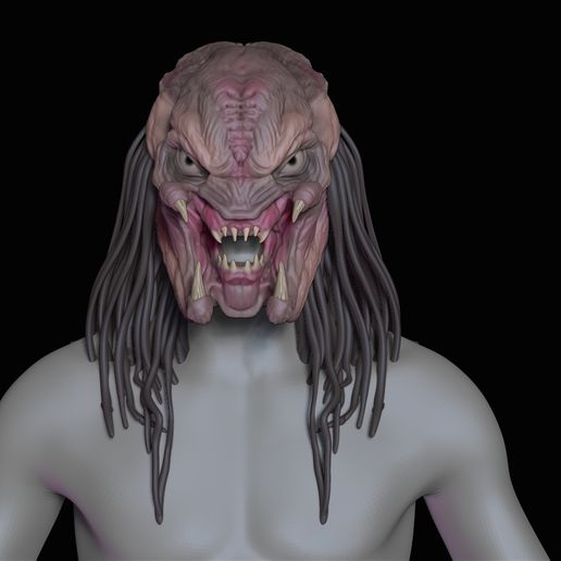 🎲 Feral Predator Mask And Head Armour 3d digital download・ 3D File for ...