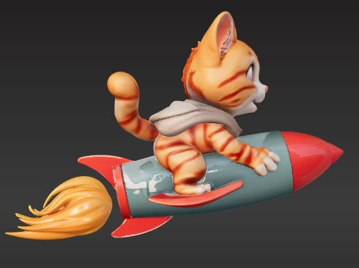 STL file Rocket Cat 🚀 ・3D printer design to download・Cults
