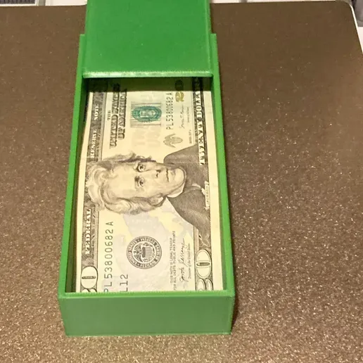 💰 Sliding Money Box for USD・ 3MF File for 3D printing・Cults