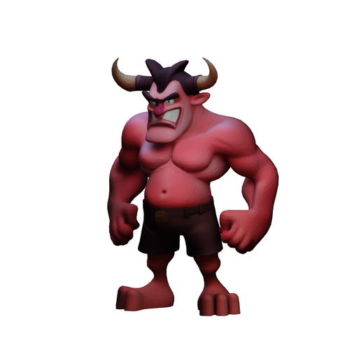 STL file Cartoon Devil 😈 ・3D printing design to download・Cults