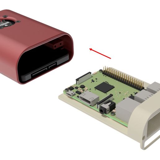 🔌 Pi Enclosure for NAS Raspberry Pi 2B, 3B, 3B+ and 4B with SSD bay・ 3D ...