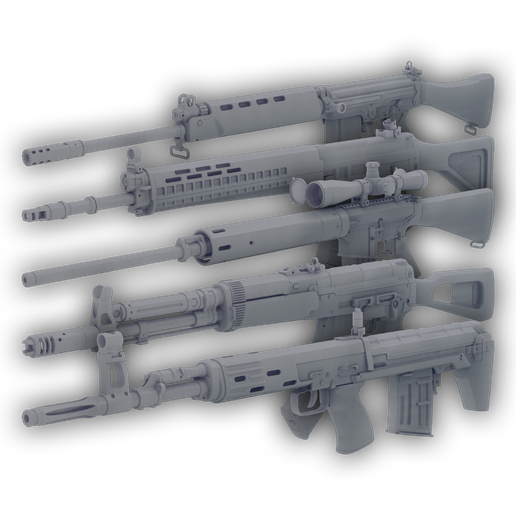 3D file MARKSMAN RIFLES PACK BO6 🤙 ・3D printer design to download・Cults