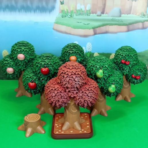 🌳 Animal Crossing Fruit Tree Collection・ STL File for 3D printing・Cults