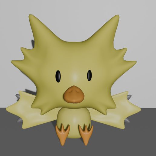 STL file Zapdos Chibi 🐉 (3MF)・3D print design to download・Cults