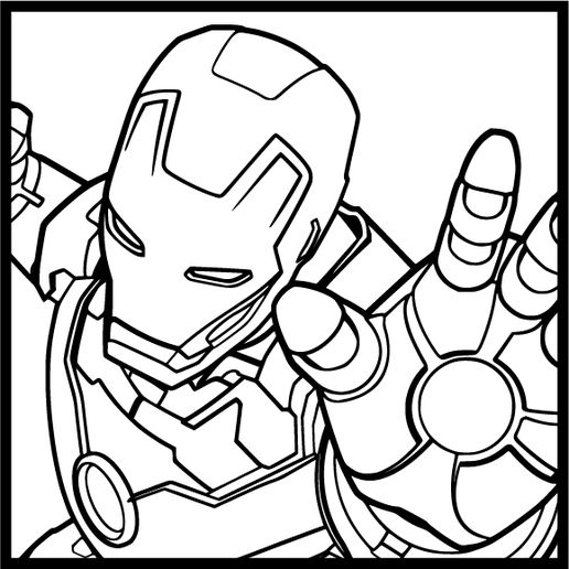 tony stark coloring pages