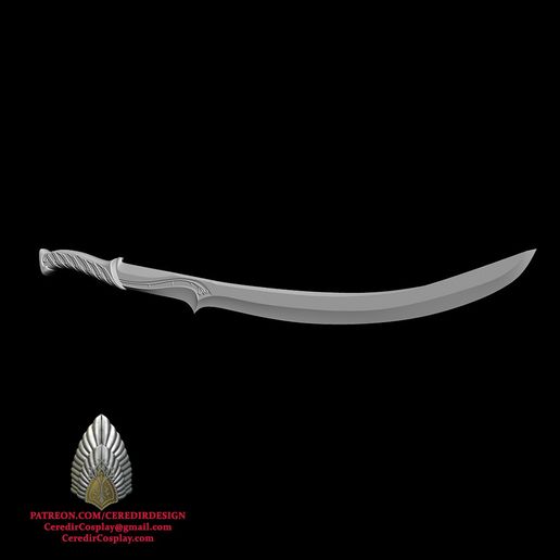 🧝 Elvish Haldir Sword lord of the rings 3D DIGITAL DOWNLOAD・ 3D File ...