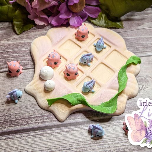 🐙 Underwater Tic Tac Toe Game Board - Octopus & Fish (Personal Use ...