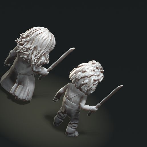 😵 Chucky and His Bride from Dead By Daylight・ STL File for 3D printing ...