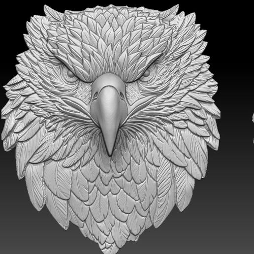 🦅 Eagle CNC Relief Model・ STL File for 3D printing・Cults