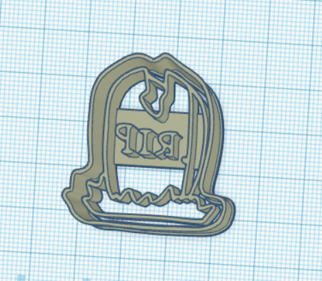 STL file Halloween RIP Cookie Cutter 🎃 ・3D printer model to download・Cults
