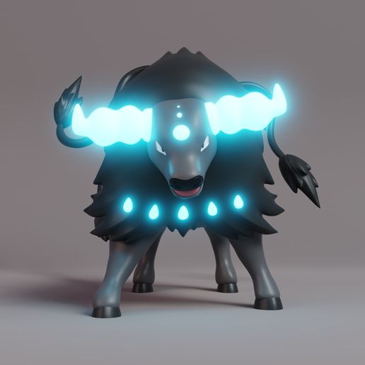 🐉 Pokemon - Paldean Tauros All Forms・ STL File for ・Cults