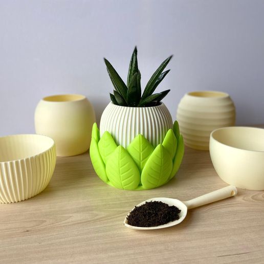 🪴 Pretty modern Zen pot・ STL File for 3D printing・Cults