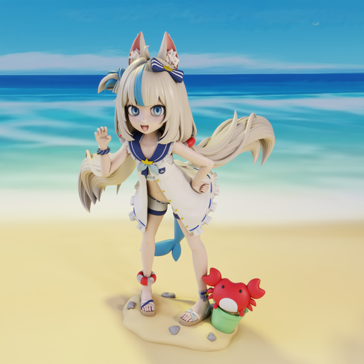 👧 Saba Sameko Vtuber・ 3D File for 3D printing・Cults