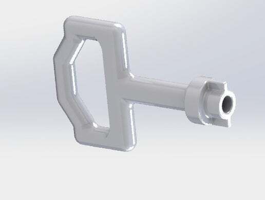 Archivo STL gratis Llave de doble bit para armarios eléctricos 🔧 ...