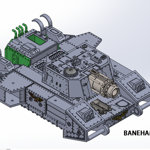 🪖 Baneblade variants full RC scale 1/18・ STL File for 3D printing・Cults