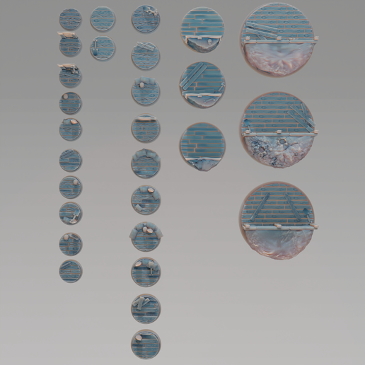 🎲 Grimdark Trench Style Bases and Toppers Pack [Presupported]・ 3D File ...