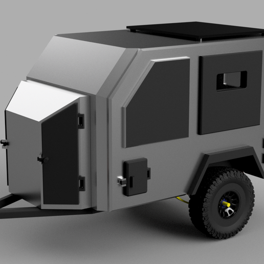 STL file OFF ROAD CARAVAN FOR 1:18 VEHICLES 🎠 ・3D printable design to ...